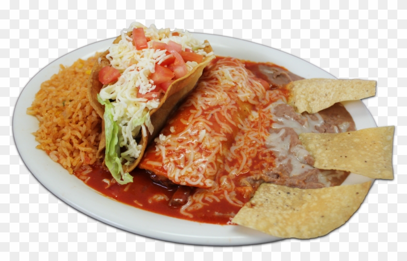 #7 Combination Plate - Taco, HD Png Download - 1100x733(#4198836) - PngFind
