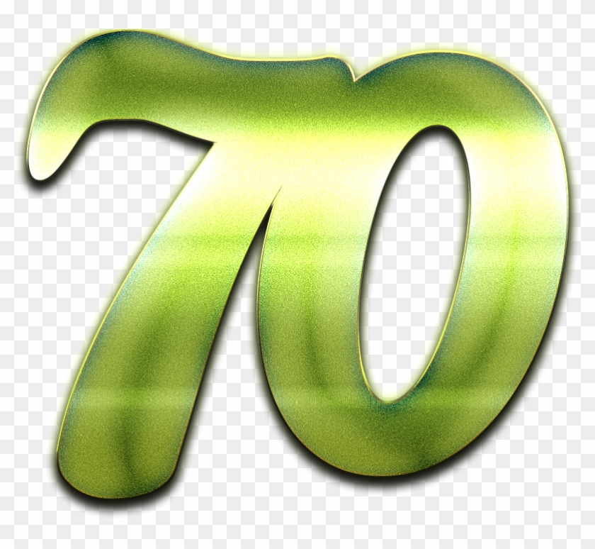 70 Number Green Design Png - 70 Number Design, Transparent Png ...