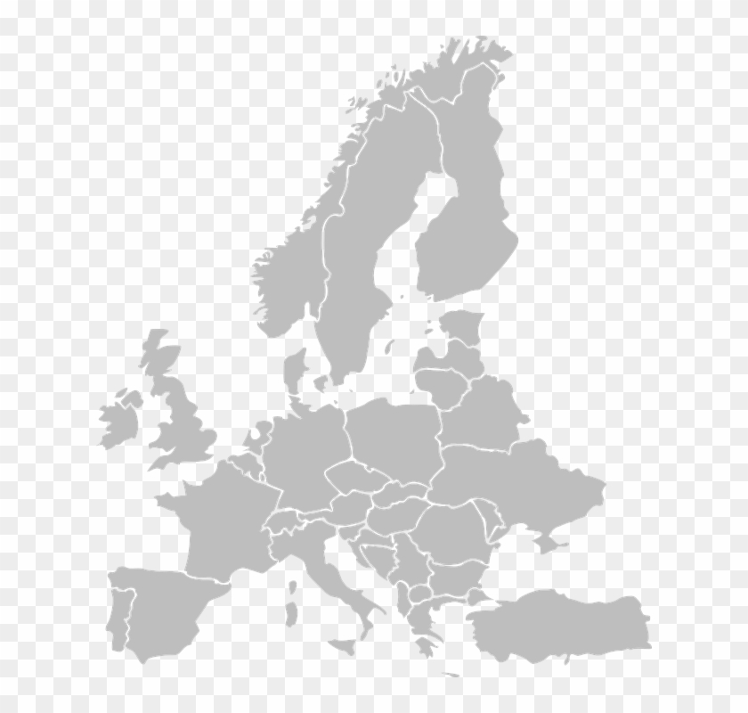 Mappa Europa Png - Europe Map Black Png, Transparent Png - 624x720(#4211018) - PngFind