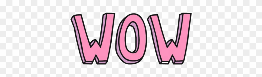 #wow #amazing #pink #purple #word #incredible #waw - Wow Sticker ...