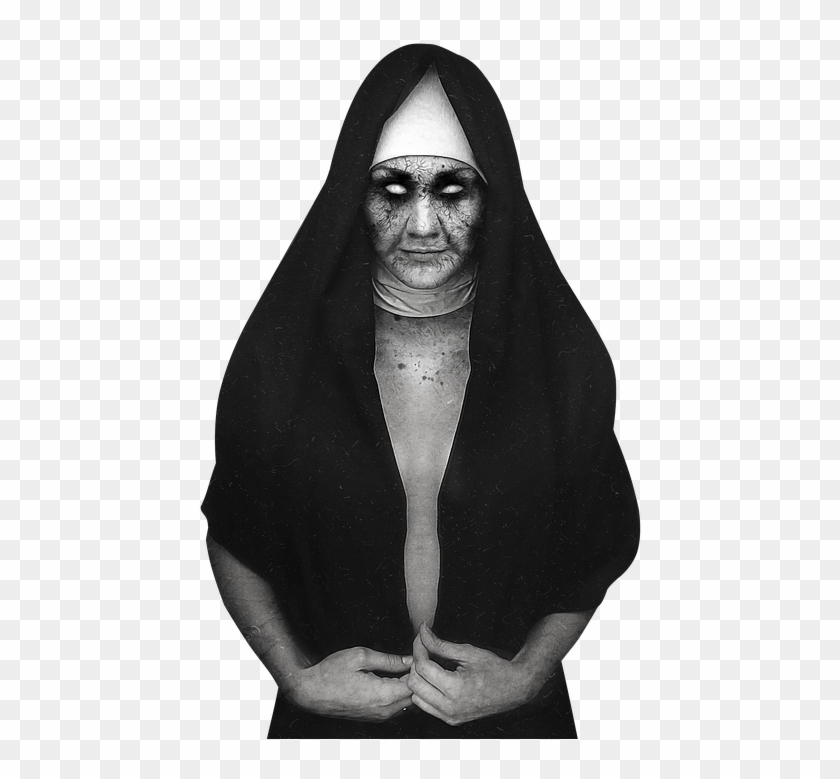 Dark Nun Scary Religion - Demonic Possession Real, HD Png Download ...