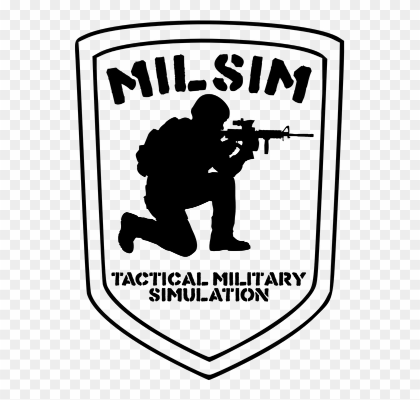 Milsim Military Airsoft Tactical Army Game Badge - Milsim Png ...