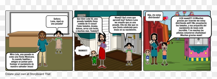 Posada Mexicana - Cartoon, HD Png Download - 1164x385(#4225463) - PngFind