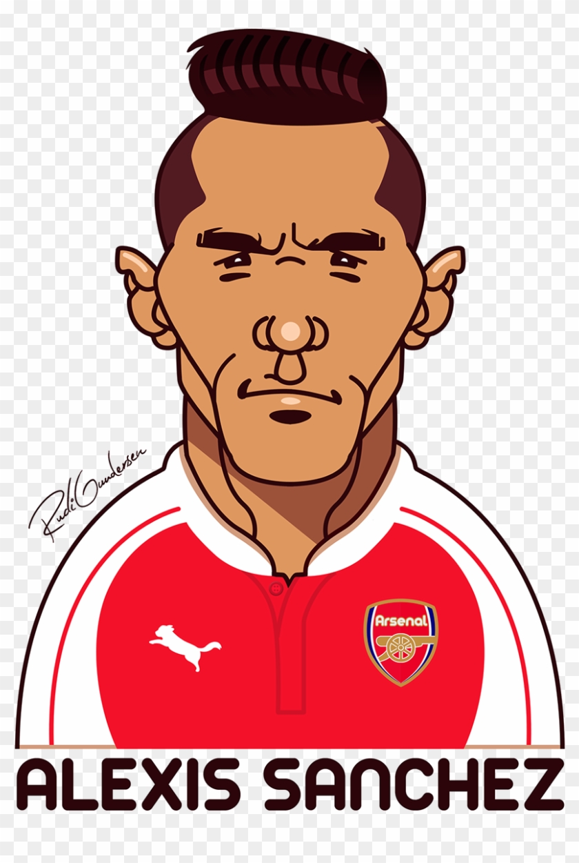 Alexis Sánchez Cartoon - Athlete, HD Png Download - 1200x1855(#4252544 ...