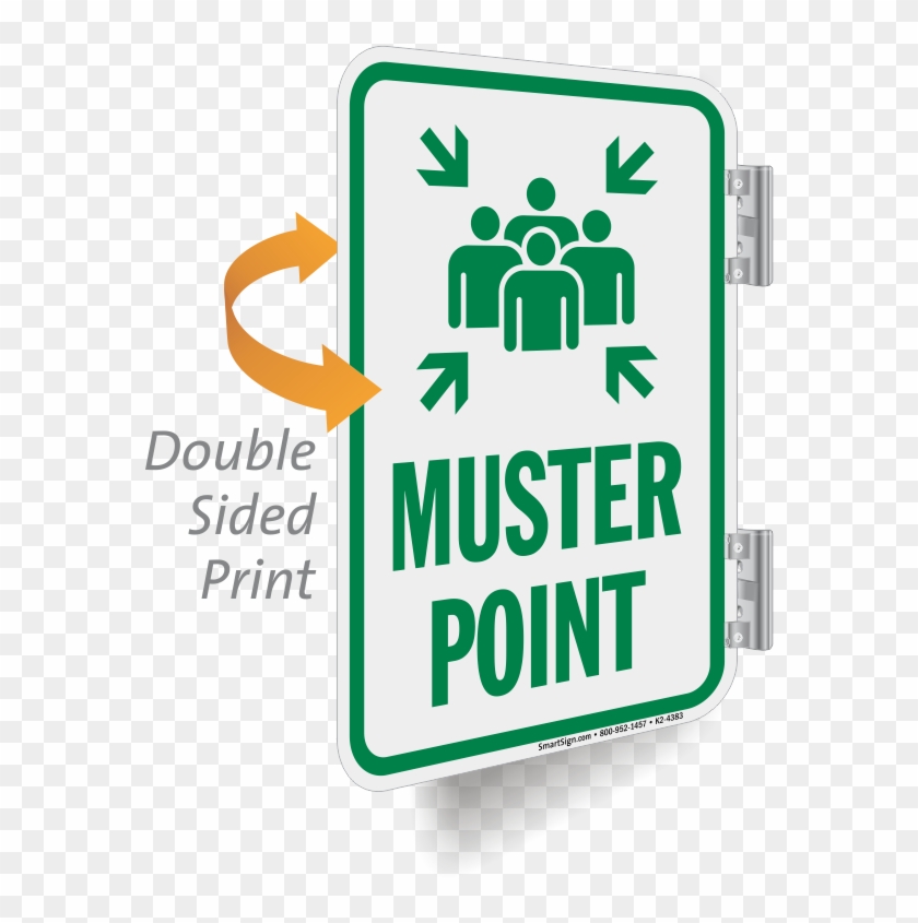 Muster Point Double Sided Metal Sign - Muster Point, HD Png Download ...
