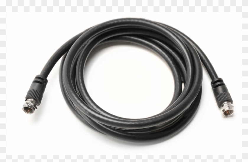 Economy Coaxial Cable - Ethernet Patch Cable Black, HD Png Download ...