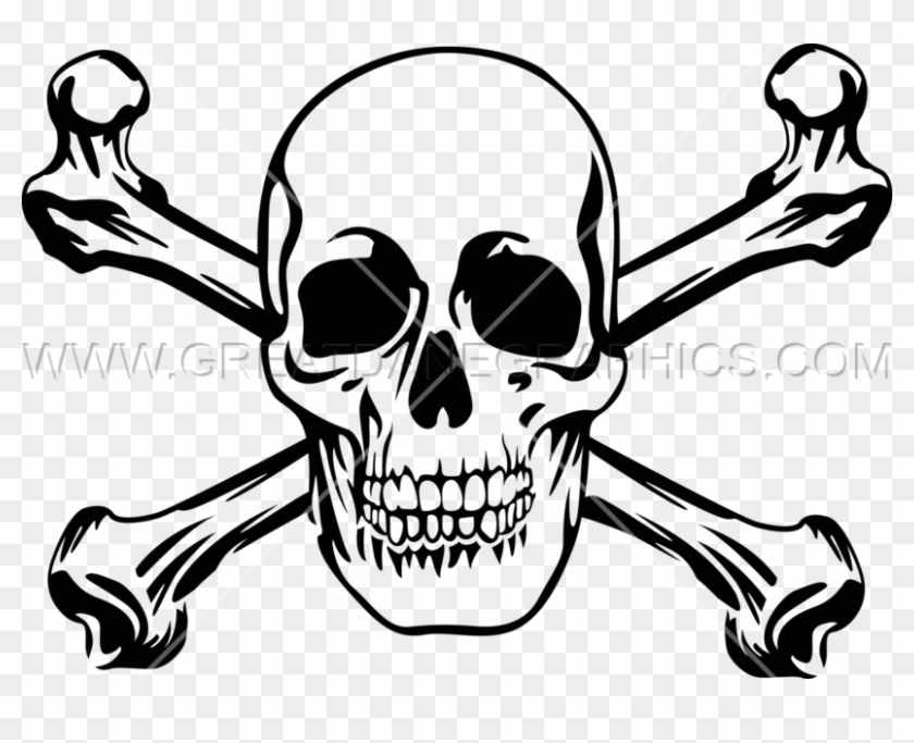 Skull & Cross Bones - Cross And Skull Bones, HD Png Download - 825x603 ...