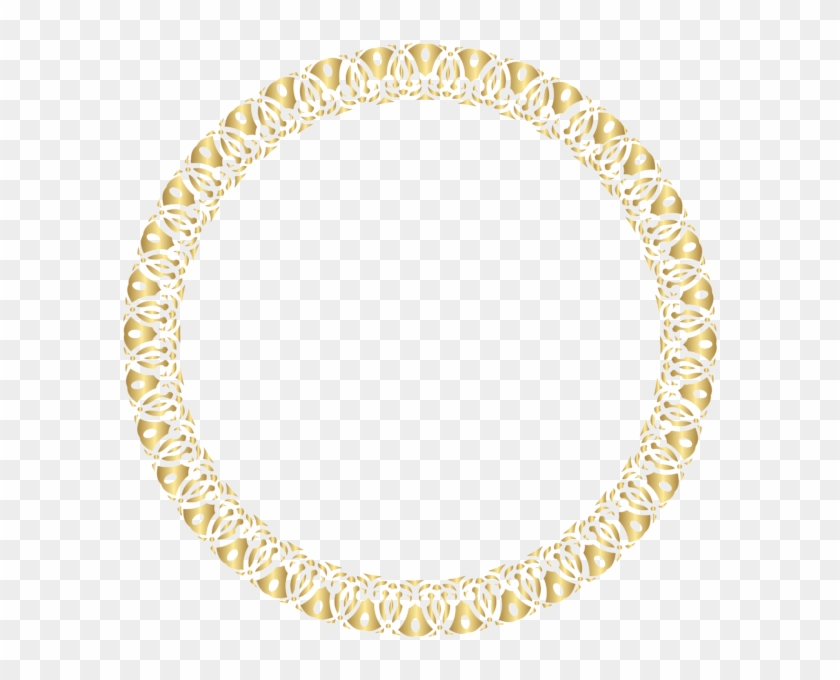 Round Frame, Overlays, Framed Art, Art Decor, Clip - Round Golden Frame ...