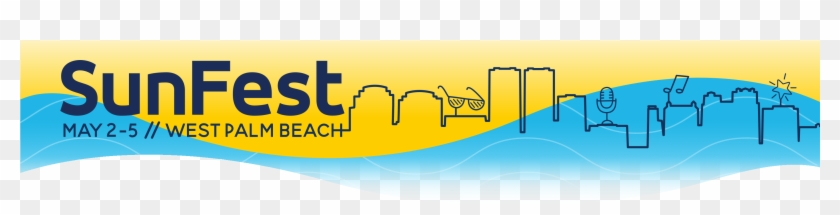 Sunfest Logo - Sunfest, HD Png Download - 2994x632(#4303319) - PngFind
