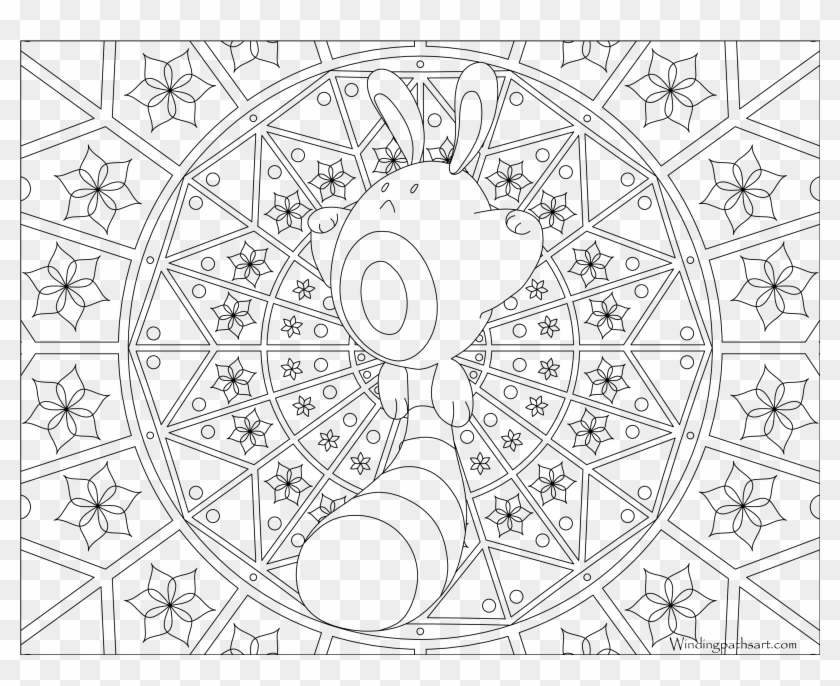 Sentret Pokemon - Coloring Pages Adult Pokemon, HD Png Download ...