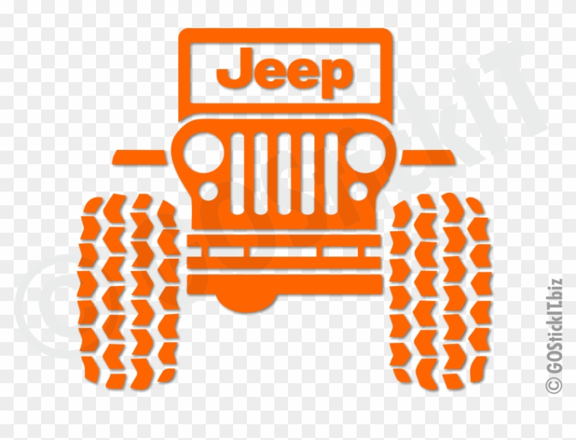 Jeep Logo Big Tires Jeep Vinyl Decal Sticker - Jeep Black And White ...