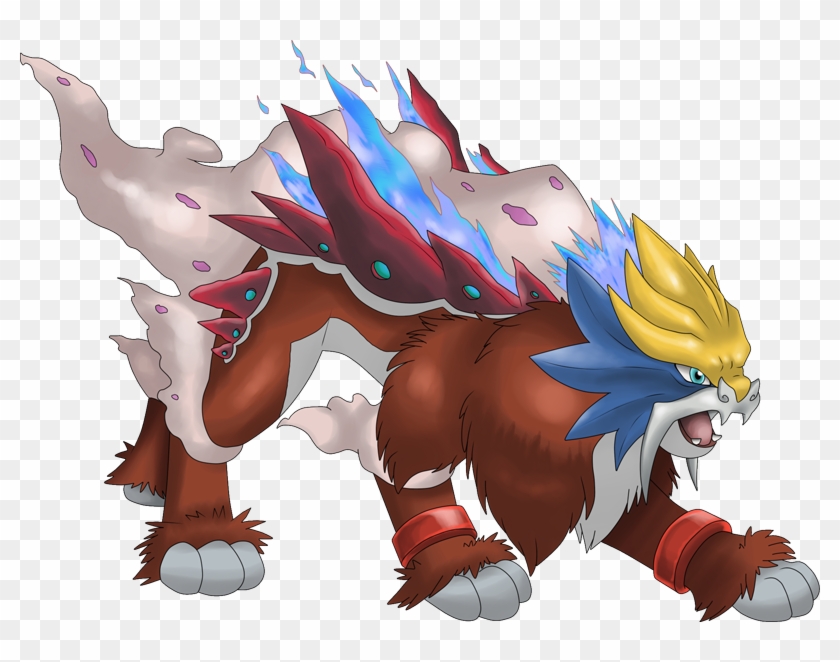 Shiny Mega Entei - Imagenes De Mega Entei, HD Png Download - 800x582 ...