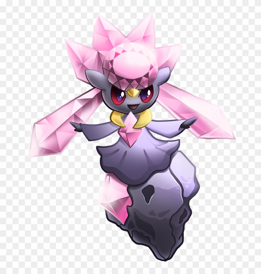 Pokemon Shiny Diancie Is A Fictional Character Of Humans - Cartoon, HD ...