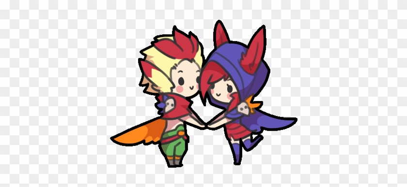 Lol Xayah Rakan Xayah&rakan Rakan&xayah Love Chibi - Xayah Chibi Lol ...