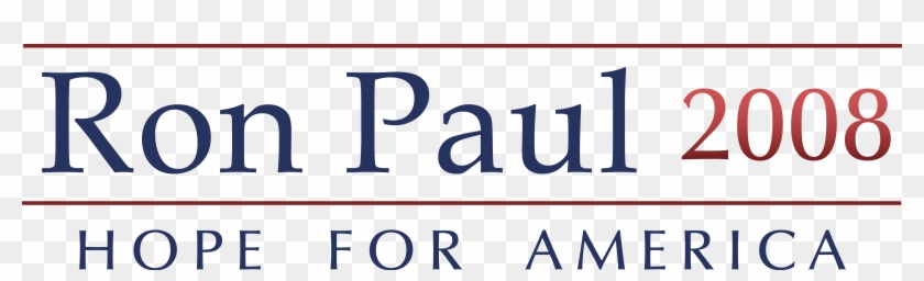 Gif - Ron Paul 2008, HD Png Download - 4800x1238(#4334034) - PngFind