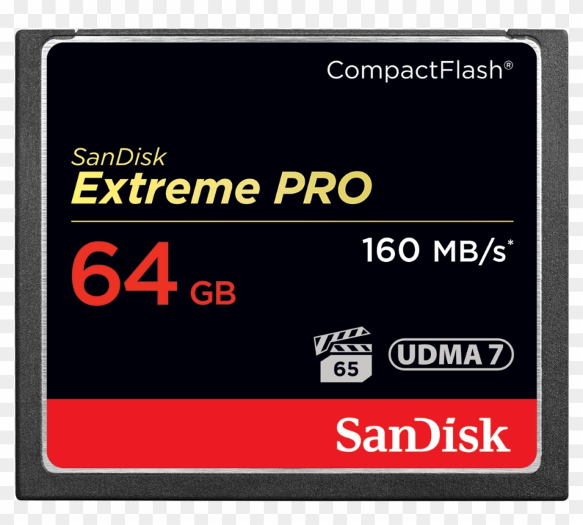 Sandisk Compact Flash 64gb, HD Png Download - 1000x1000(#4338109) - PngFind
