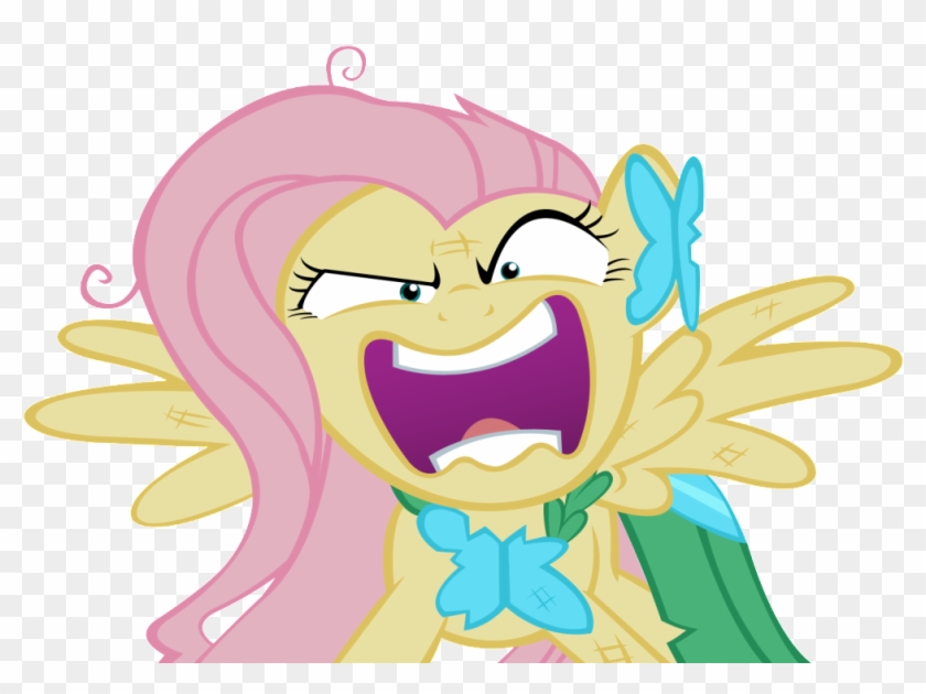 Posted Image - My Little Pony Crazy Fluttershy, HD Png Download ...