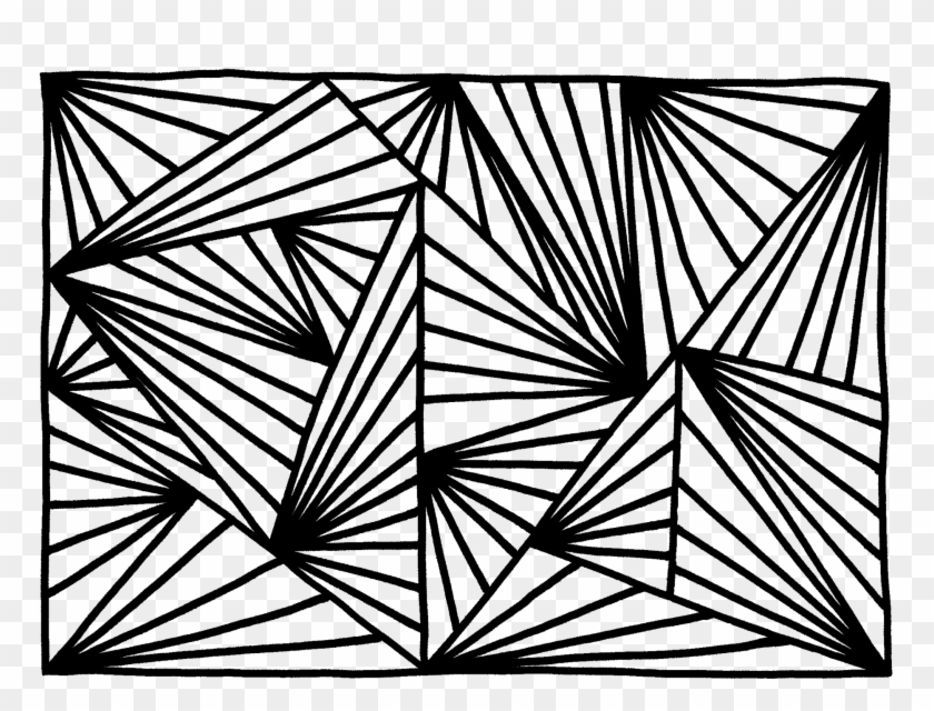Lines And Weird Shapes Create A Vibrant And Playful - Triangle, HD Png ...