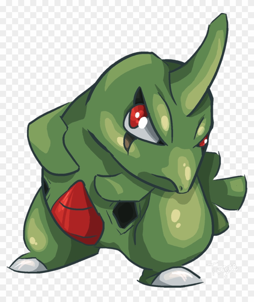#larvitar #pokemon #draweverypkmn Rough N Touble Pic - Cartoon, HD Png Download - 1052x1200 ...
