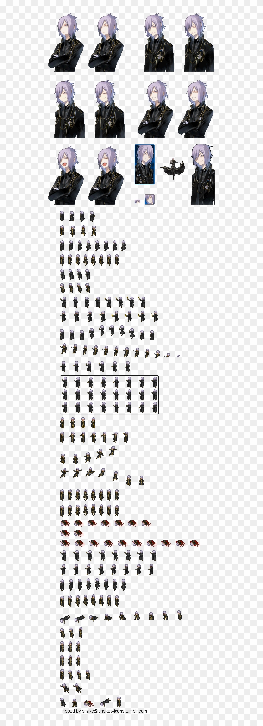 Entire Page Of Yamato Hotsuin Sprites - Yamato Hotsuin Sprite, HD Png ...