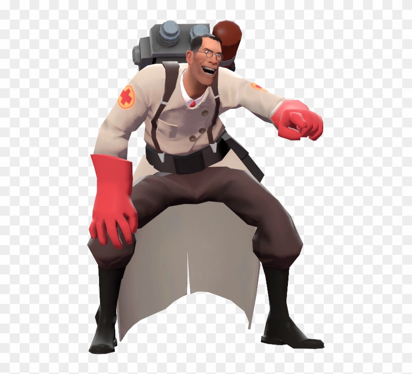 Tf2 - Tf2 Medic Laugh Taunt, HD Png Download - 486x683(#4364487) - PngFind