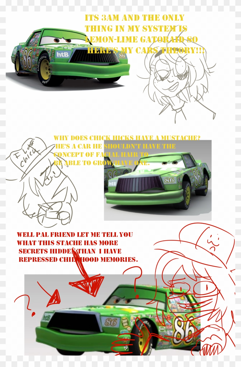 Chick Hicks Cars, HD Png Download - 800x1200(#4372489) - PngFind