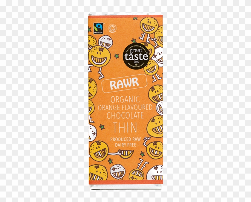 Organic Orange Thin Bar - Taste, HD Png Download - 600x600(#4373575 ...
