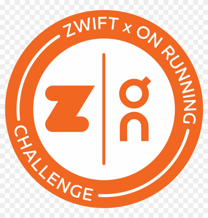 Zwift X On Running Valentine's Challenge Logo - Circle, HD Png Download ...