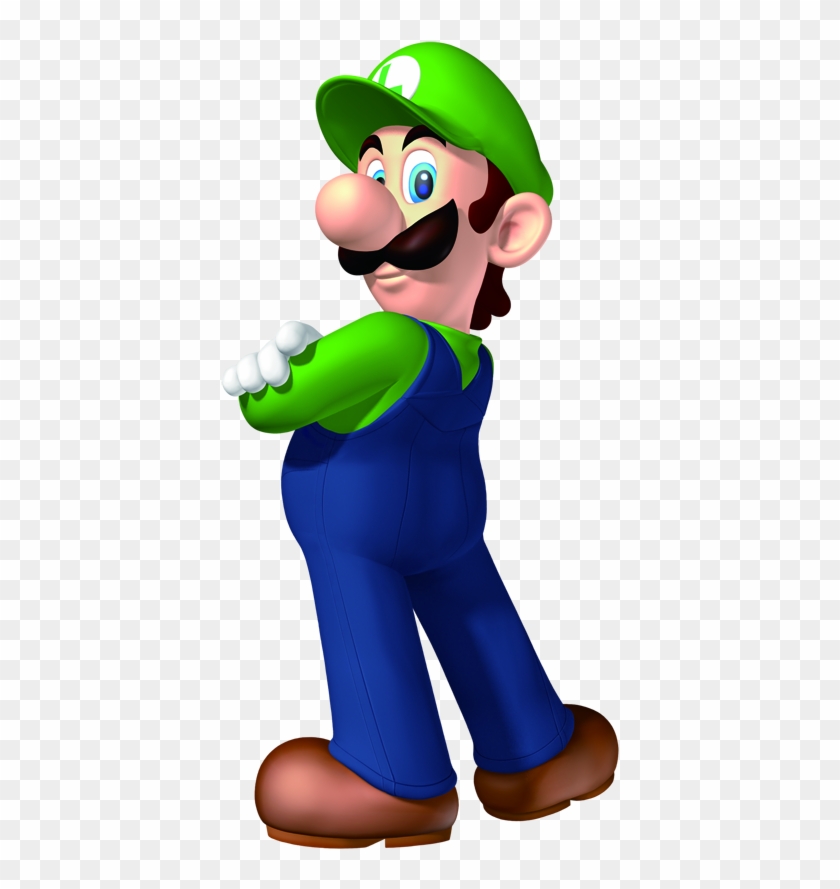 Super Mario Luigi - Luigi Png, Transparent Png - 416x827(#444201) - PngFind