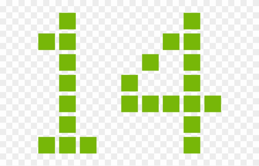 14 - Digital Number 1 To 10, HD Png Download - 665x738(#4412658) - PngFind