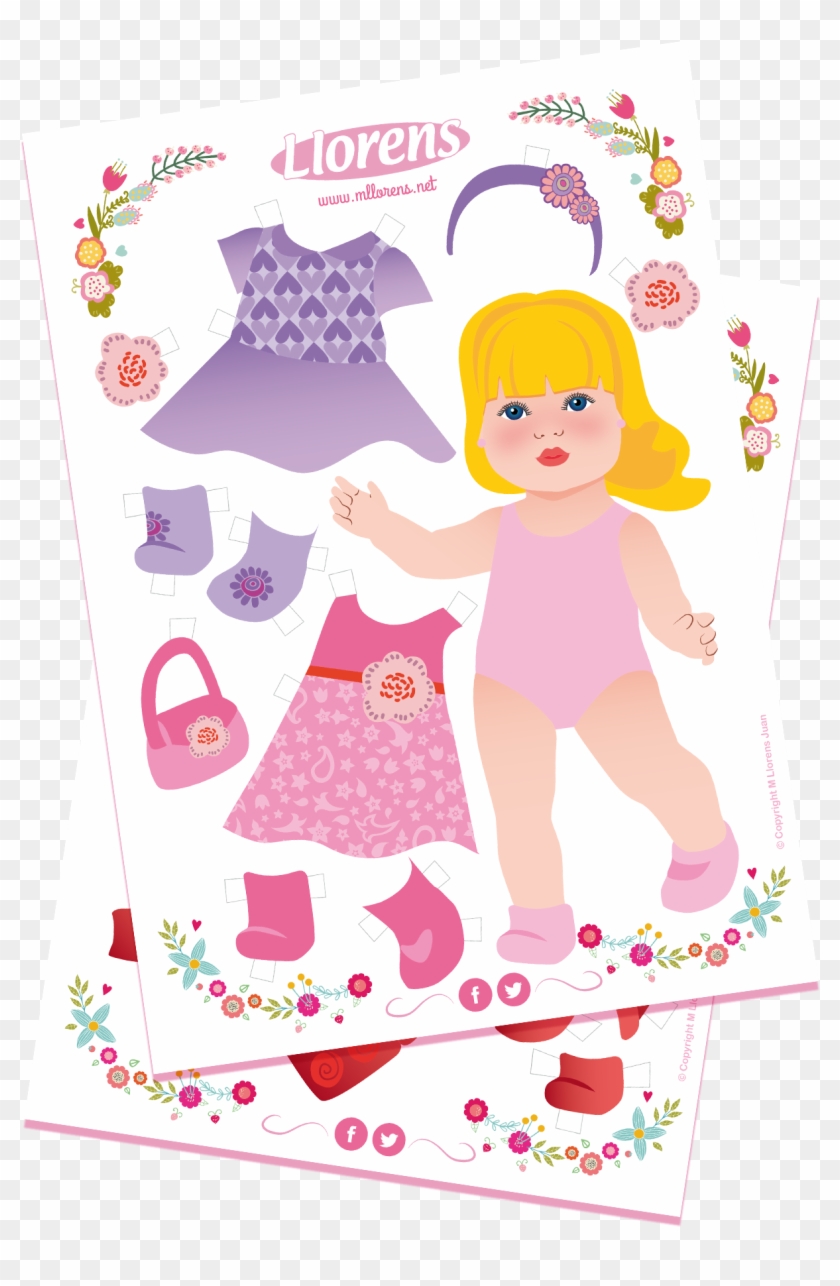Cut-out Dolls - Doll, HD Png Download - 1300x1900(#4432236) - PngFind