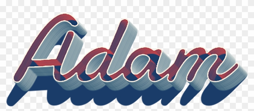 Adam 3d Letter Png Name - Graphic Design, Transparent Png - 1816x540 ...