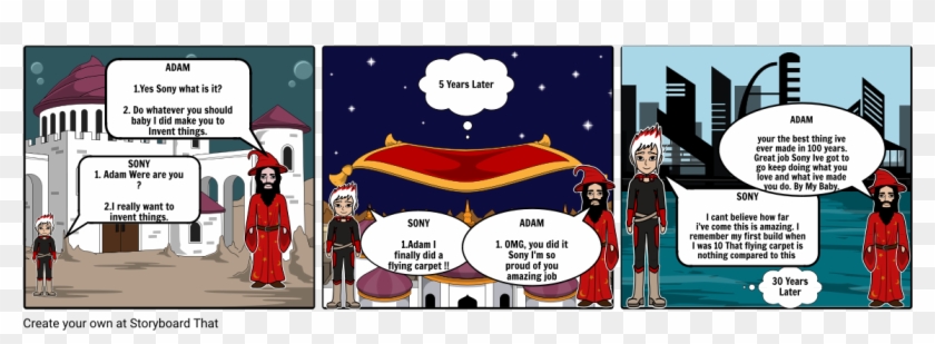 Sony And Adam - Cartoon, HD Png Download - 1164x385(#4444633) - PngFind