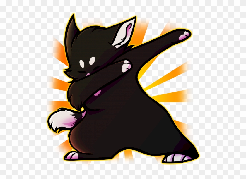 Kitty Dab By Patiology - Cartoon Pic Dab Transparent, HD Png Download ...