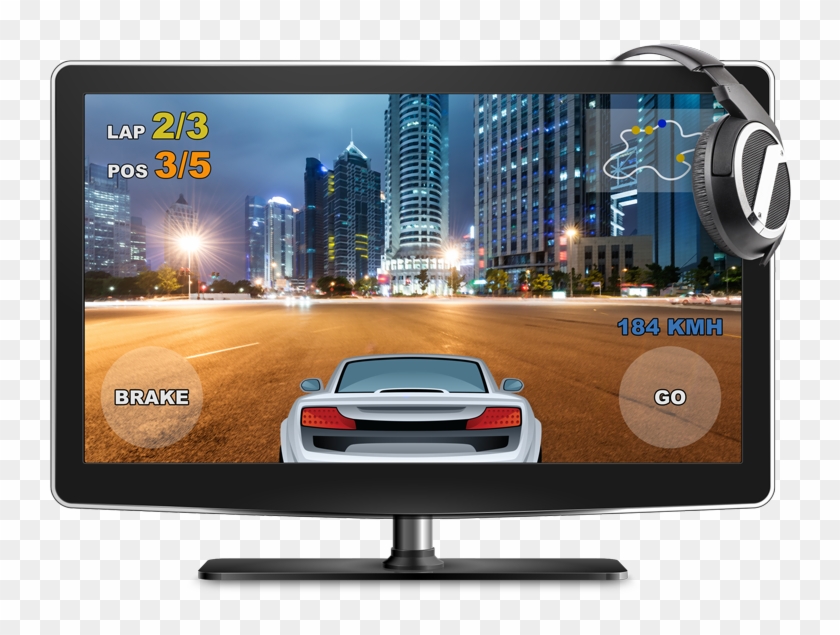 Computer Monitor Displaying A Game - Computer Monitor Game, HD Png ... Computer Monitor Displaying A Game - Computer Monitor Game, HD Png ...