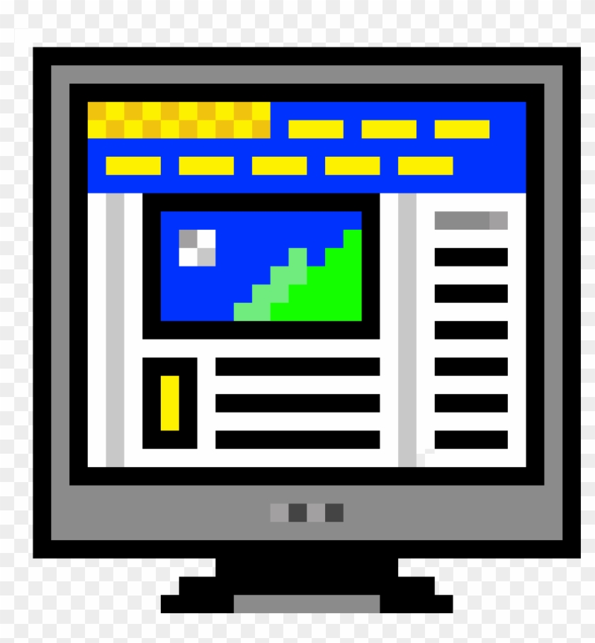 8-bit Pc Monitor - Computer 8 Bit Png, Transparent Png - 1184x1184 ...