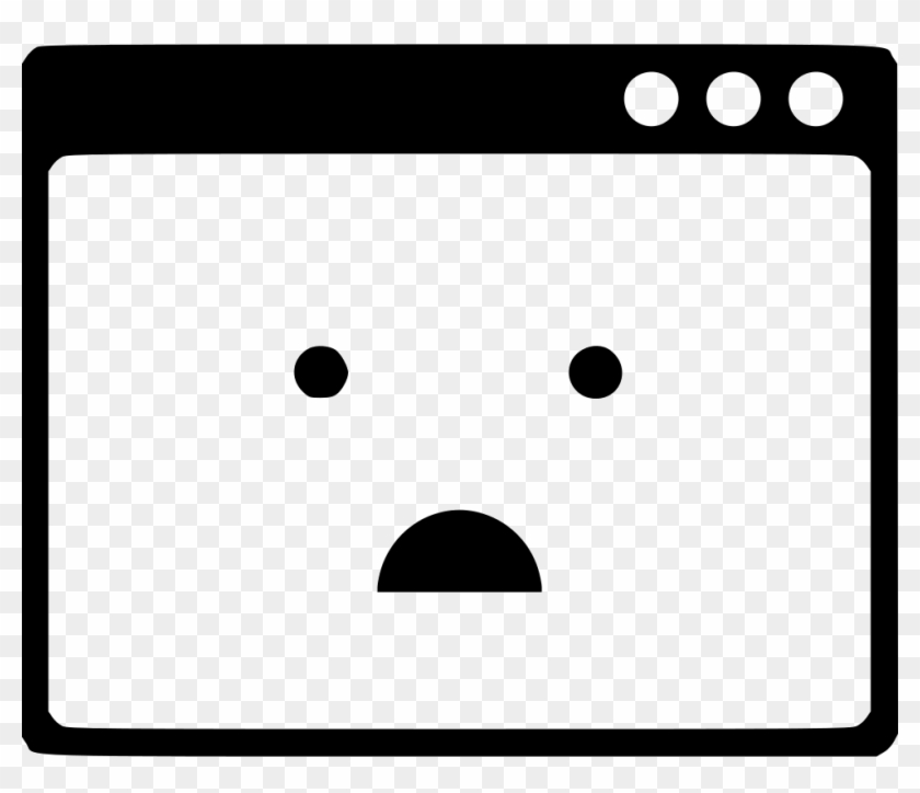 Browser Application Confuse Error Smiley Comments - Layout Footer Icon ...
