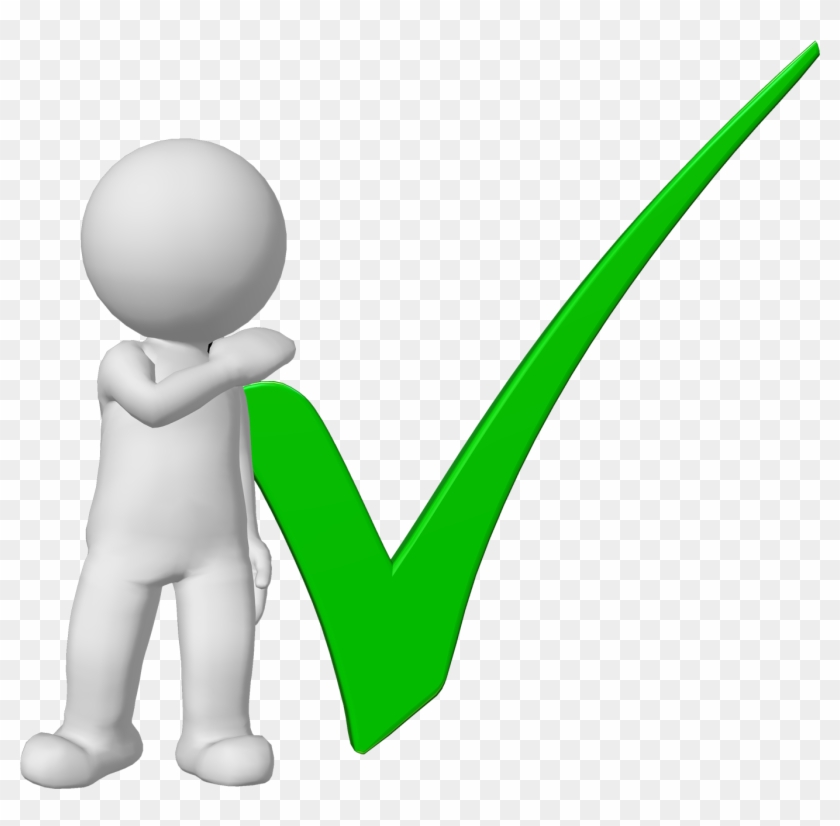 Man With Check Sign - 3d Man Check Mark, HD Png Download - 1500x1500 ...