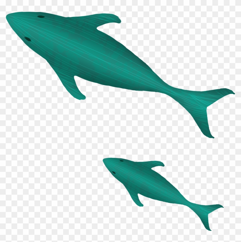 Green Swimming Whale Cartoon Png And Psd - Portable Network Graphics ...