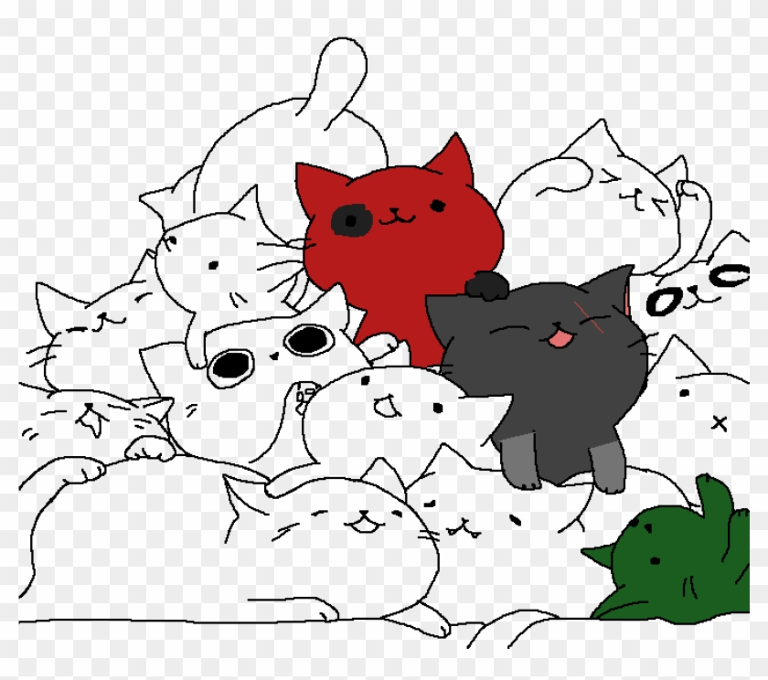 Red And Dark Gray Cat - Cat, HD Png Download - 1400x1200(#4558231 ...