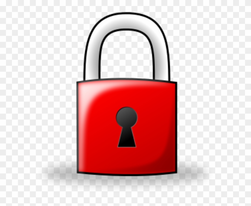 Red Lock Clipart Transparent, HD Png Download - 600x609(#4560367) - PngFind