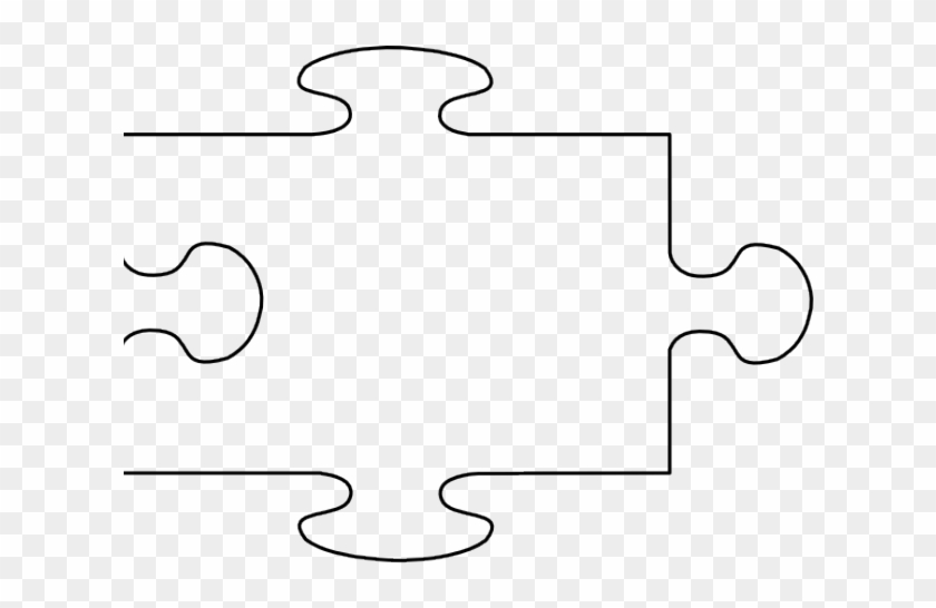 5pc Blank Puzzle Clip Art