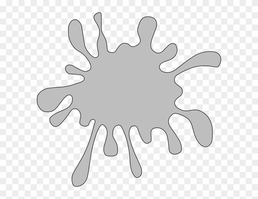 Gray Color Splash Clipart, HD Png Download - 600x568(#460785) - PngFind
