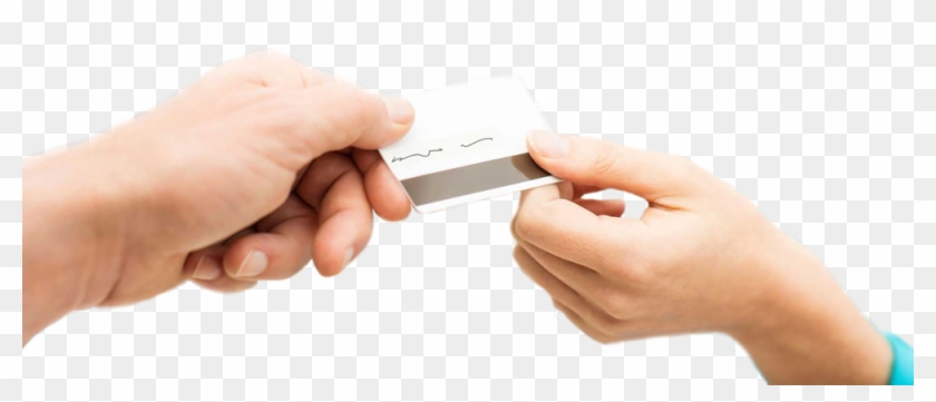Handing Over Credit Card, HD Png Download - 1000x383(#464433) - PngFind
