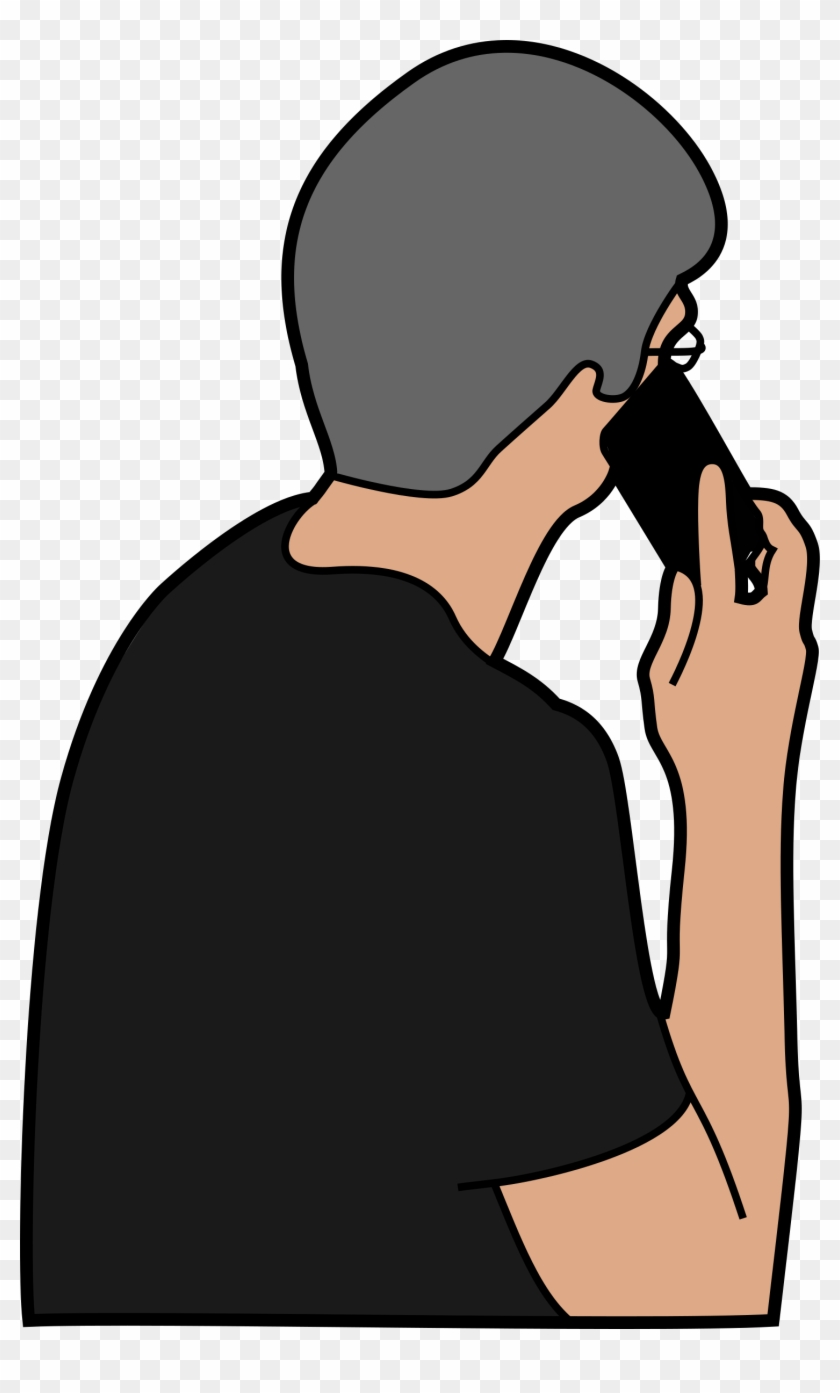 This Free Icons Png Design Of Person With Telephone, Transparent Png ...