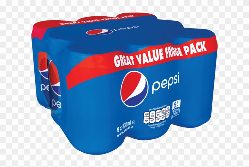 Pepsi Can Pack 9x330ml - Box, HD Png Download - 800x800(#467673) - PngFind