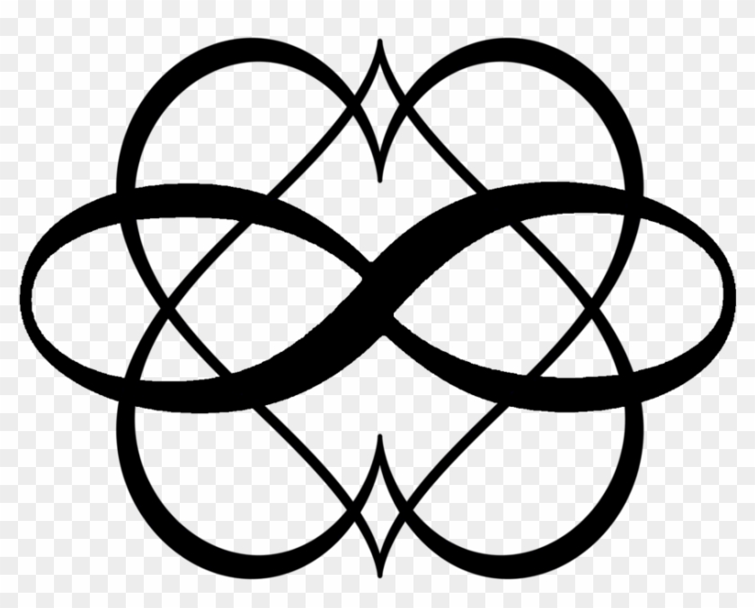 Inverted Hearts & Infinity Symbol - Polyamory Symbol, HD Png Download ...
