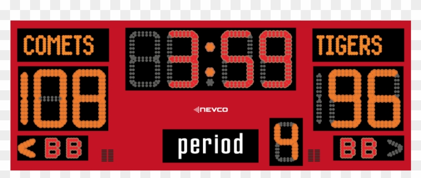 Perfect For Any Sport With Scoring - Nevco Scoreboard Model 2700, HD ...