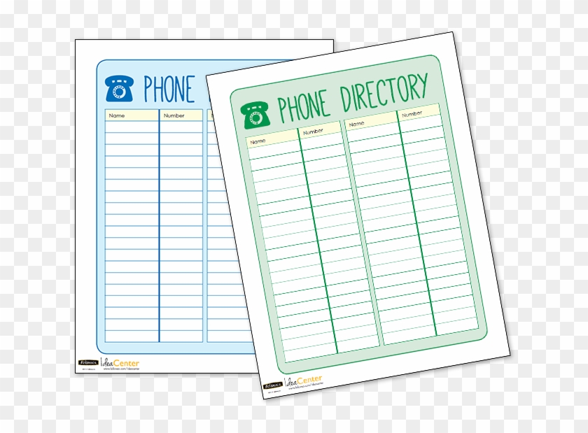 Phone Directory Template - Paper, HD Png Download - 760x560(#4611331 ...