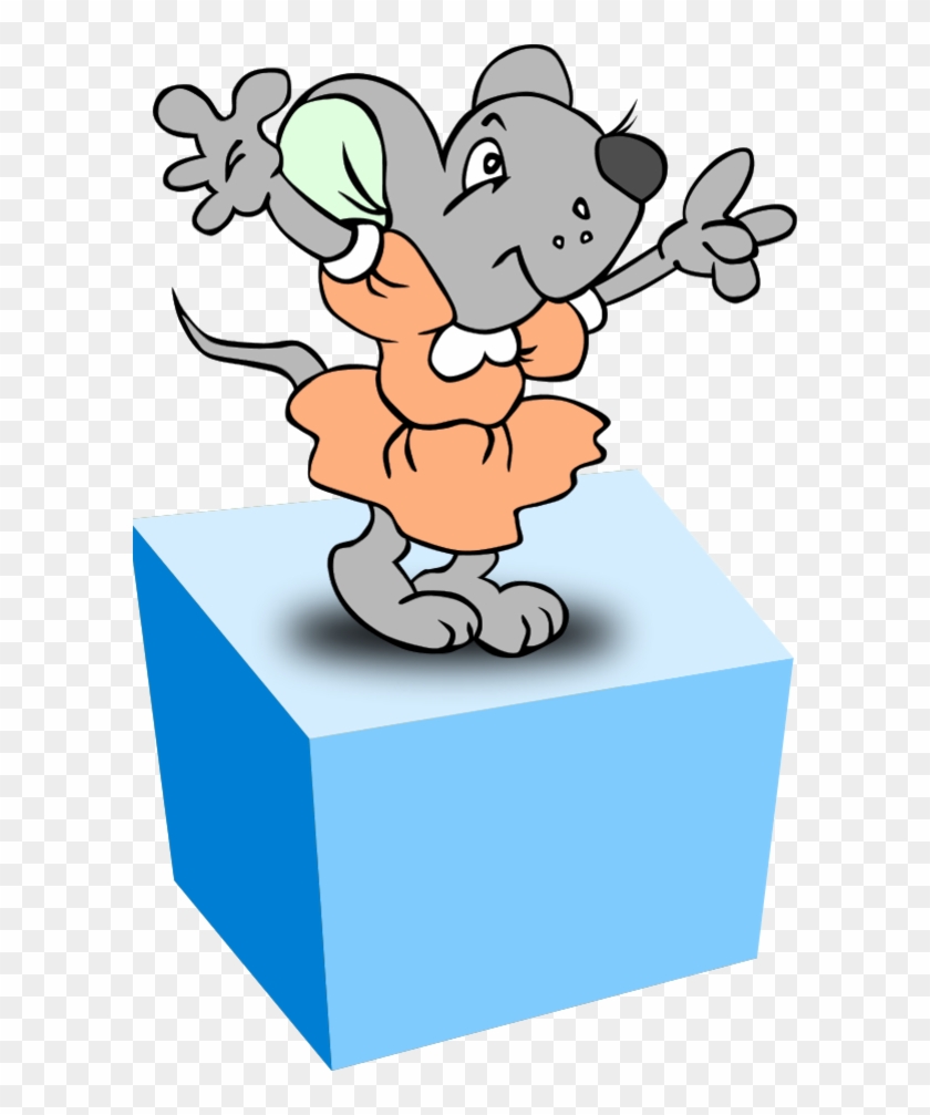 On Clip Art - Mouse Behind The Box, HD Png Download - 600x927(#4622239 ...